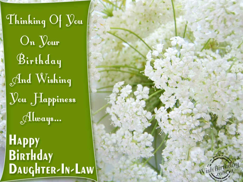 Birthday Wishes For Daughter In Law