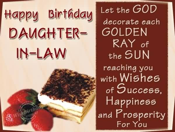 Happy Birthday Daughter In Law