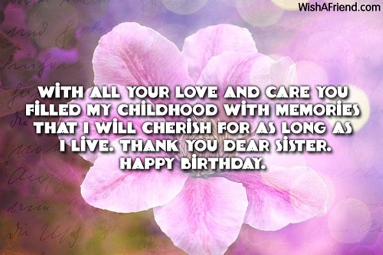 Thank You Dear Sister